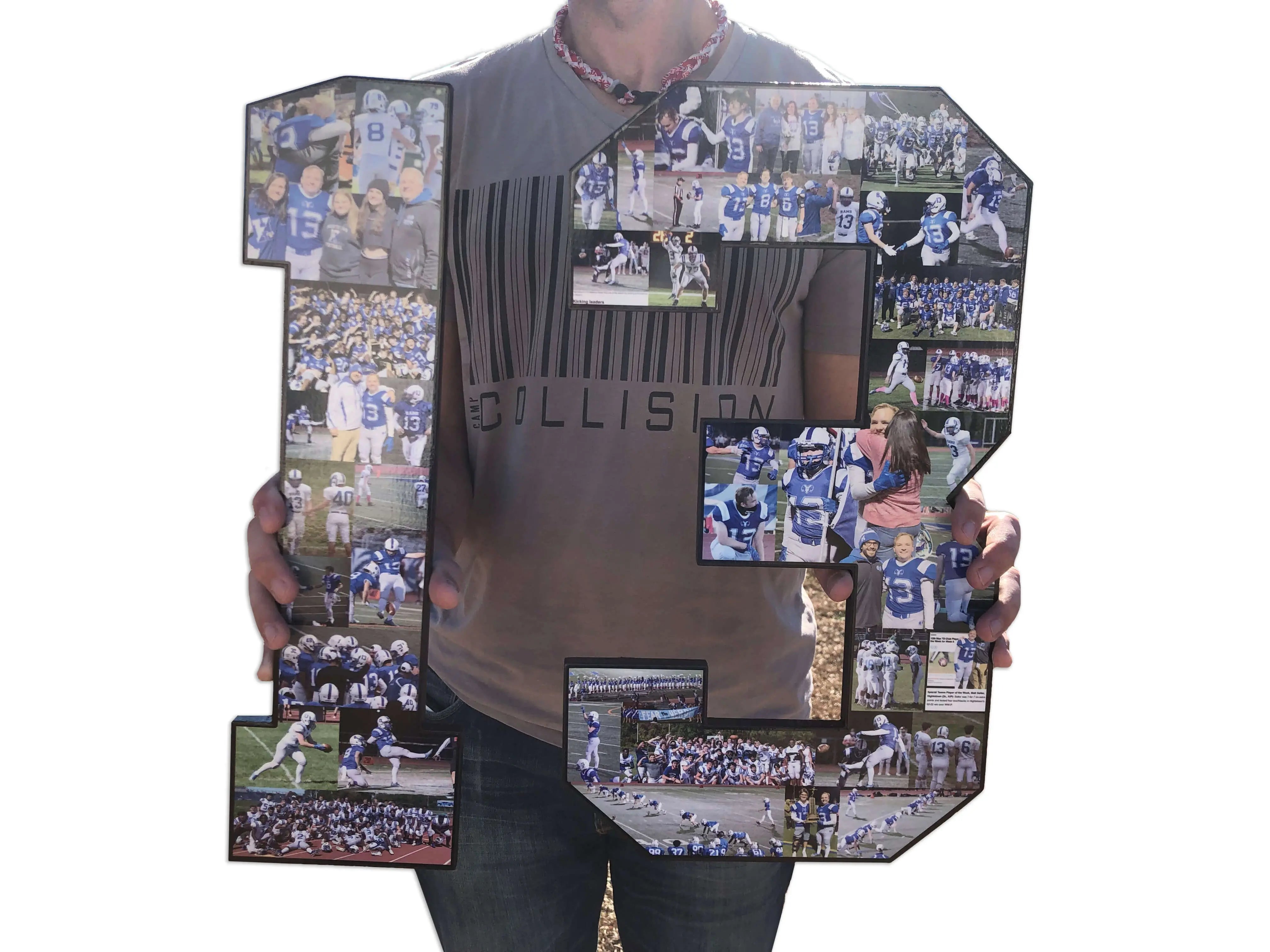 Senior Night Football Gifts, Collages & Posters | Collage and Wood