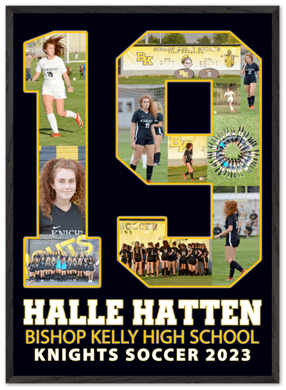 Gifts For Soccer Players | "Beautiful Work, Great Job!" – Collage and Wood
