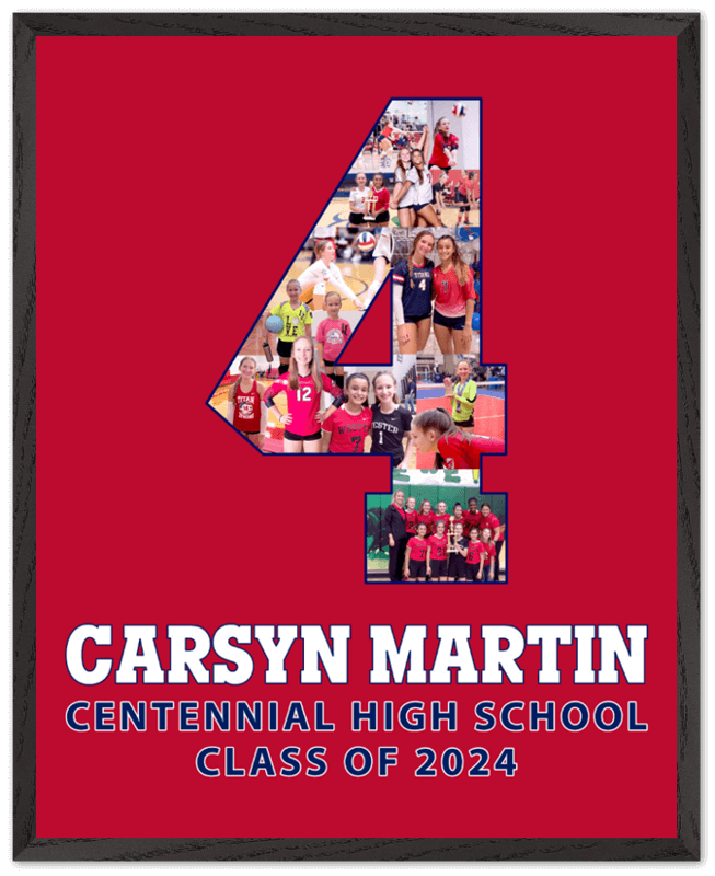 Volleyball Senior Night Posters "Professional & Responsive!" – Collage ...