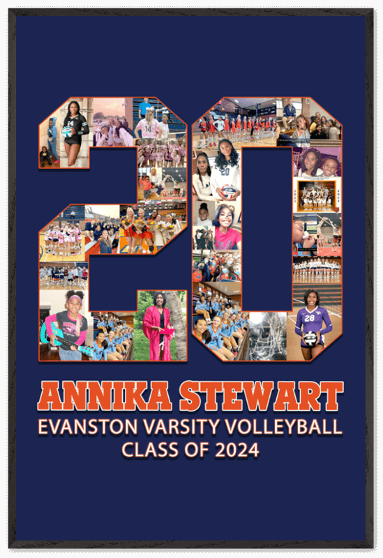 Volleyball Senior Night Posters "Professional & Responsive!" – Collage ...