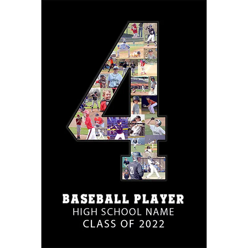 Baseball Senior Night Poster Ideas | "It was perfect!" – Collage and Wood